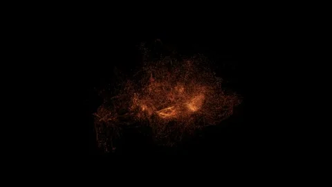 Realistic floating embers particles on b... | Stock Video | Pond5