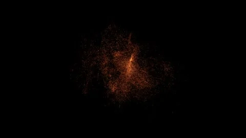 Realistic floating embers particles on b... | Stock Video | Pond5