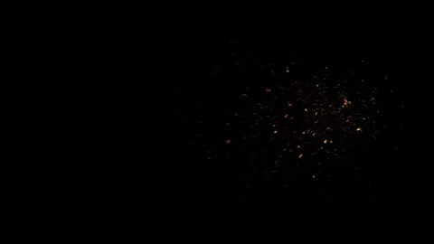 Realistic floating embers particles on b... | Stock Video | Pond5