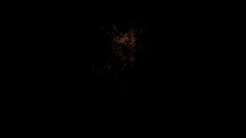Realistic floating embers particles on b... | Stock Video | Pond5