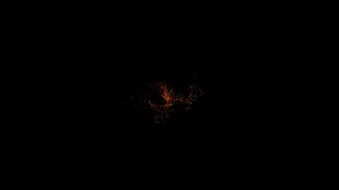 Realistic floating embers particles on b... | Stock Video | Pond5