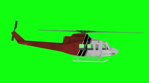 Realistic helicopter flying animation. S... | Stock Video | Pond5