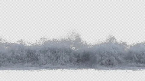 realistic huge tsunami static powerful w... | Stock Video | Pond5