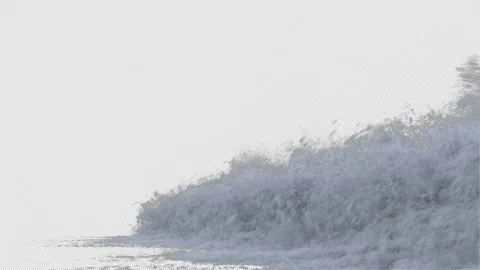 realistic huge tsunami static powerful w... | Stock Video | Pond5