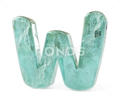 Realistic icy letters isolated on a white background: Graphic #129972137