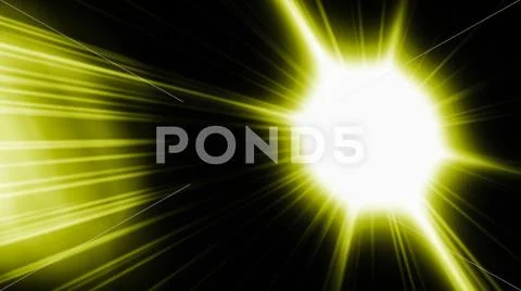 Realistic Len flare glow light effect on black background. Optical ...