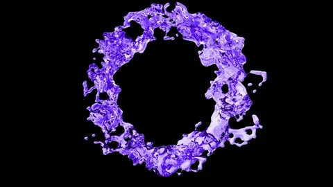 Realistic liquid water animation. Liquid... | Stock Video | Pond5