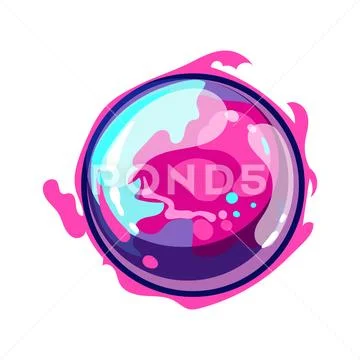 Realistic magic ball sphere cartoon vector illustration ~ Clip Art ...