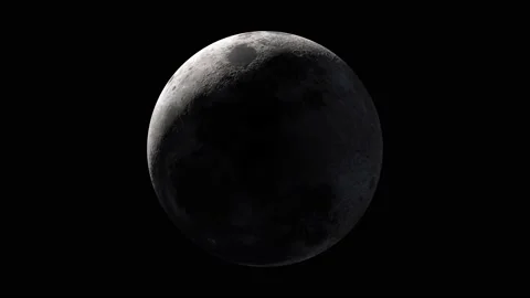 Realistic Moon Phases 3D Animation | Stock Video | Pond5