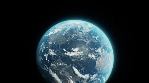 Realistic Planet Earth Reveal | Stock Video | Pond5