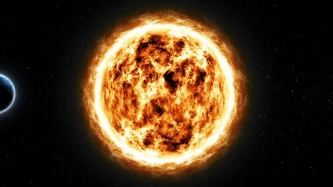 Realistic planet Earth with sun from dee... | Stock Video | Pond5