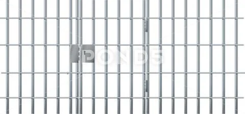 Realistic prison metal bars. Prison fence jail. Iron jail cage ...