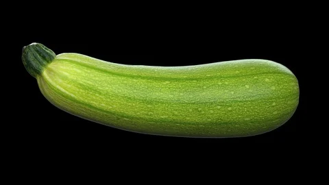 Realistic render of a rotating zucchini ... | Stock Video | Pond5