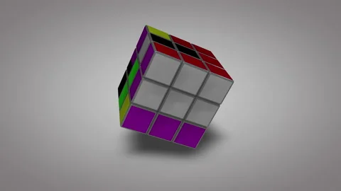 Realistic Rubik's cube motion graphic - ... | Stock Video | Pond5
