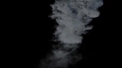 realistic smoke animation from top to bo... | Stock Video | Pond5