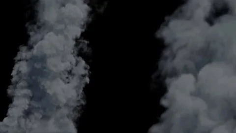 realistic smoke puff animation black scr... | Stock Video | Pond5