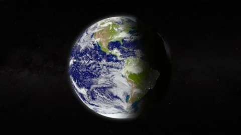 Realistic spinning Earth Globe in day an... | Stock Video | Pond5