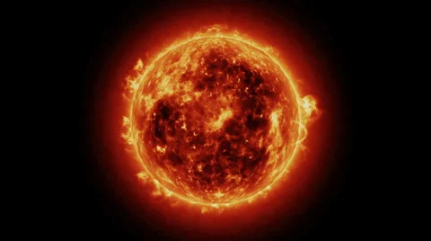 Realistic Sun Animation Loop | Stock Video | Pond5