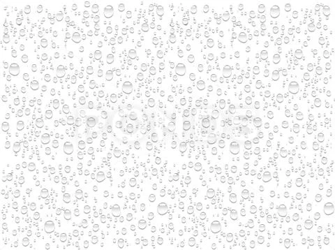 Realistic water drops on a plain glass, vector illustration: Graphic ...