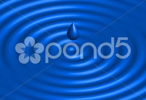 Realistic water ripple blue background Illustration #66485316
