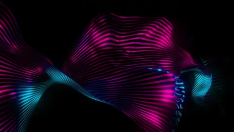 Realistic wavy movement of thing digital... | Stock Video | Pond5