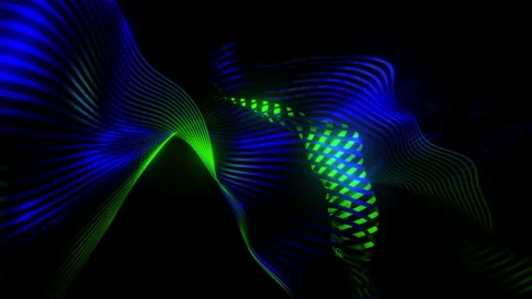 Realistic wavy movement of thing digital... | Stock Video | Pond5