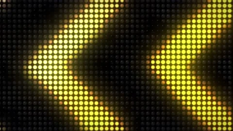 Realistic yellow light arrow shape on bl... | Stock Video | Pond5