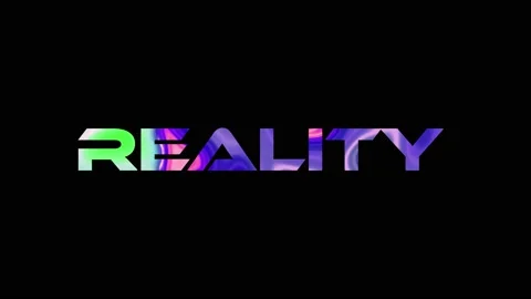 Reality text animation. Animated technol... | Stock Video | Pond5