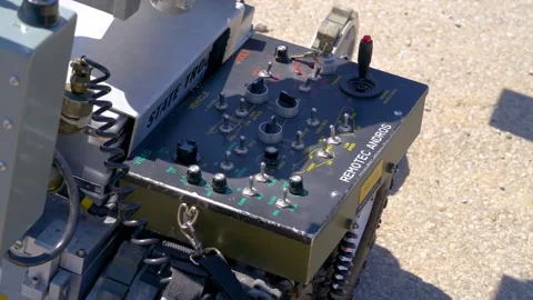Really complicated robot control panel | Stock Video | Pond5