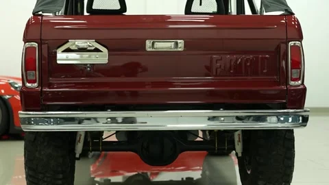 rear end of classic ford bronco vintage ... | Stock Video | Pond5