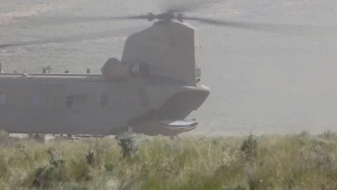Rear ramp opening on CH-47 Chinook | Stock Video | Pond5