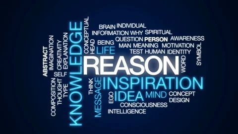 Reason animated word cloud, text design ... | Stock Video | Pond5