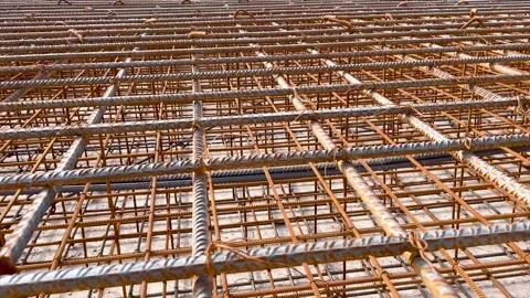 Rebar texture. Rusty rebar for concrete ... | Stock Video | Pond5
