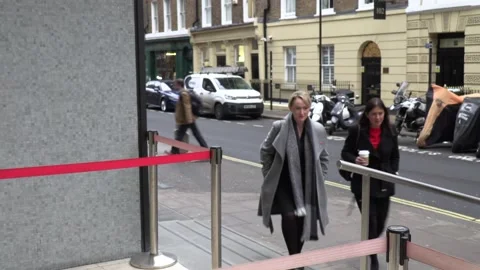 Rebecca Long-Bailey and Lisa Nandy arriv... | Stock Video | Pond5