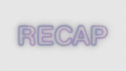 recap neon effects, text animation on tr... | Stock Video | Pond5