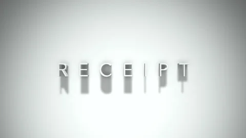 Receipt 3D Stock Footage ~ Royalty Free Stock Videos | Pond5