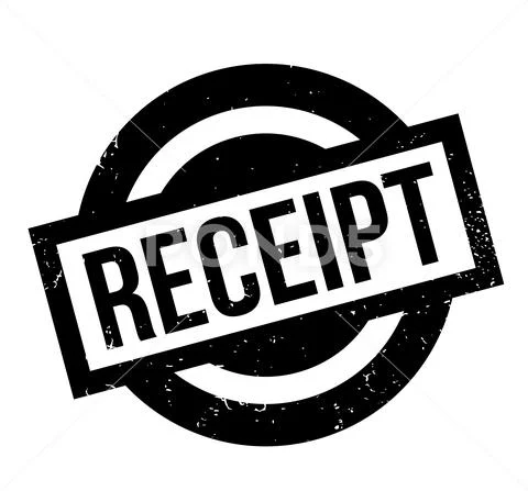 Receipt rubber stamp Stock Illustration ~ Graphic #79846812