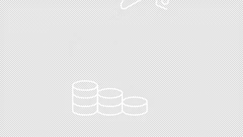 Receive money animation library | Stock Video | Pond5