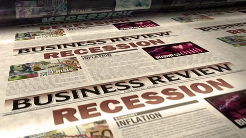 Recession Newspaper Stock Video Footage | Royalty Free Recession ...