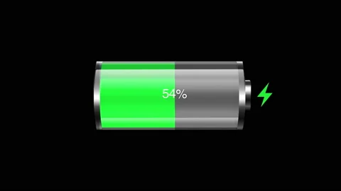 Recharge concept. Battery animation of r... | Stock Video | Pond5