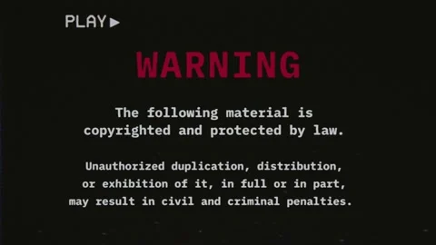 Vhs Warning Stock Video Footage | Royalty Free Vhs Warning Videos | Pond5