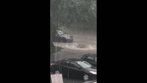 Record-Breaking Rainfall Brings Deluge O... | Stock Video | Pond5
