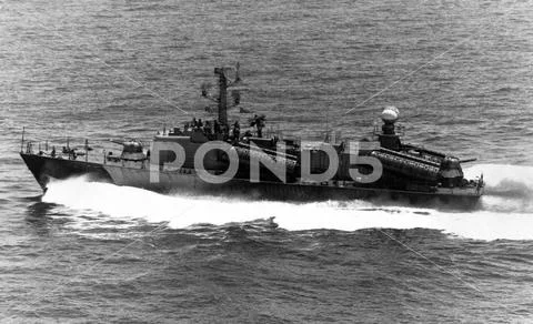 RECORD DATE NOT STATED A port beam view of a Soviet built Osa II Class ...