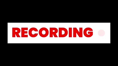 Record Text Animation on Black Backgroun... | Stock Video | Pond5