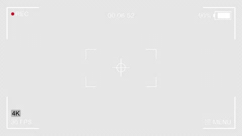 Recording screen overlay on transparent ... | Stock Video | Pond5