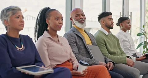 Recruitment, smile and job interview wit... | Stock Video | Pond5