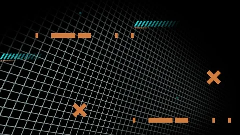 Rectangle and cross symbols in square pa... | Stock Video | Pond5