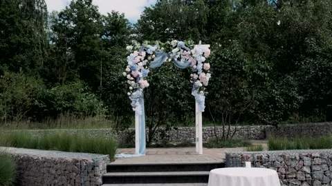rectangular arch for registration on a b... | Stock Video | Pond5