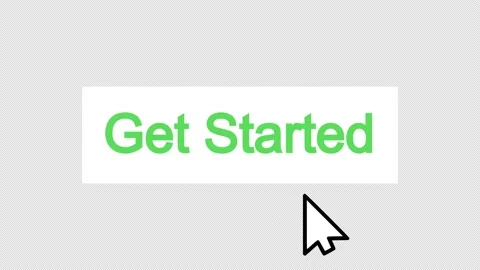 Rectangular Get Started Button Animation... | Stock Video | Pond5