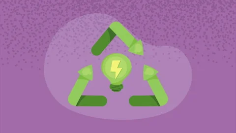 recycle arrows eco friendly animation | Stock Video | Pond5